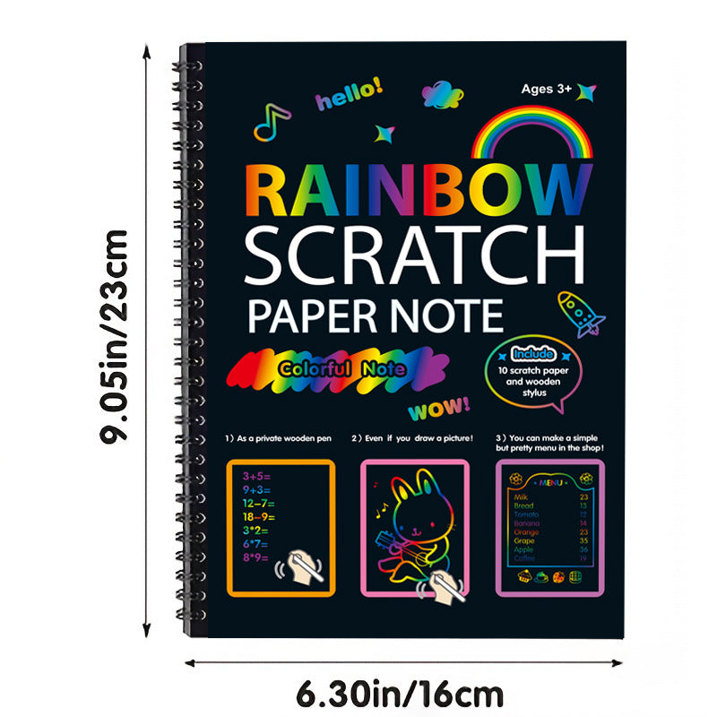 Magical Rainbow Scratch Paper – Calvona