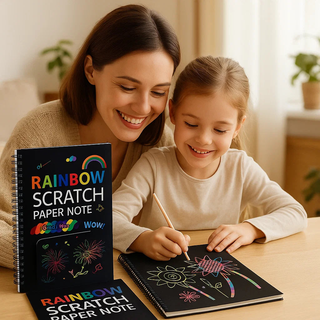 Magical Rainbow Scratch Paper – Calvona